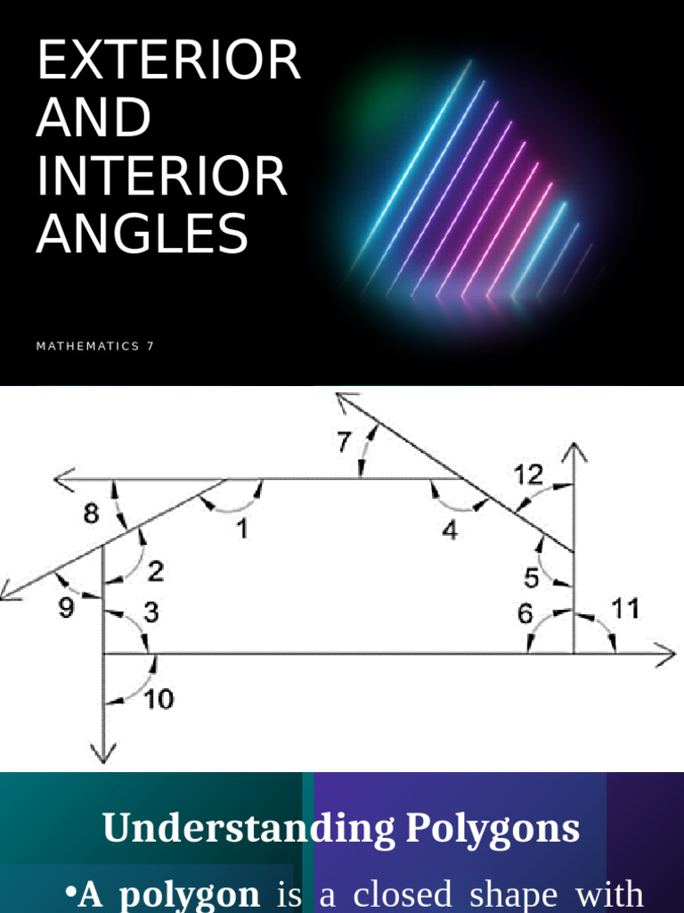 Exterior and Interior Angles | PDF