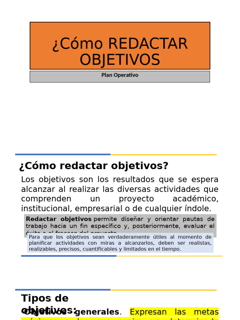 Como Redactar Objetivos | PDF | Marketing | Marca