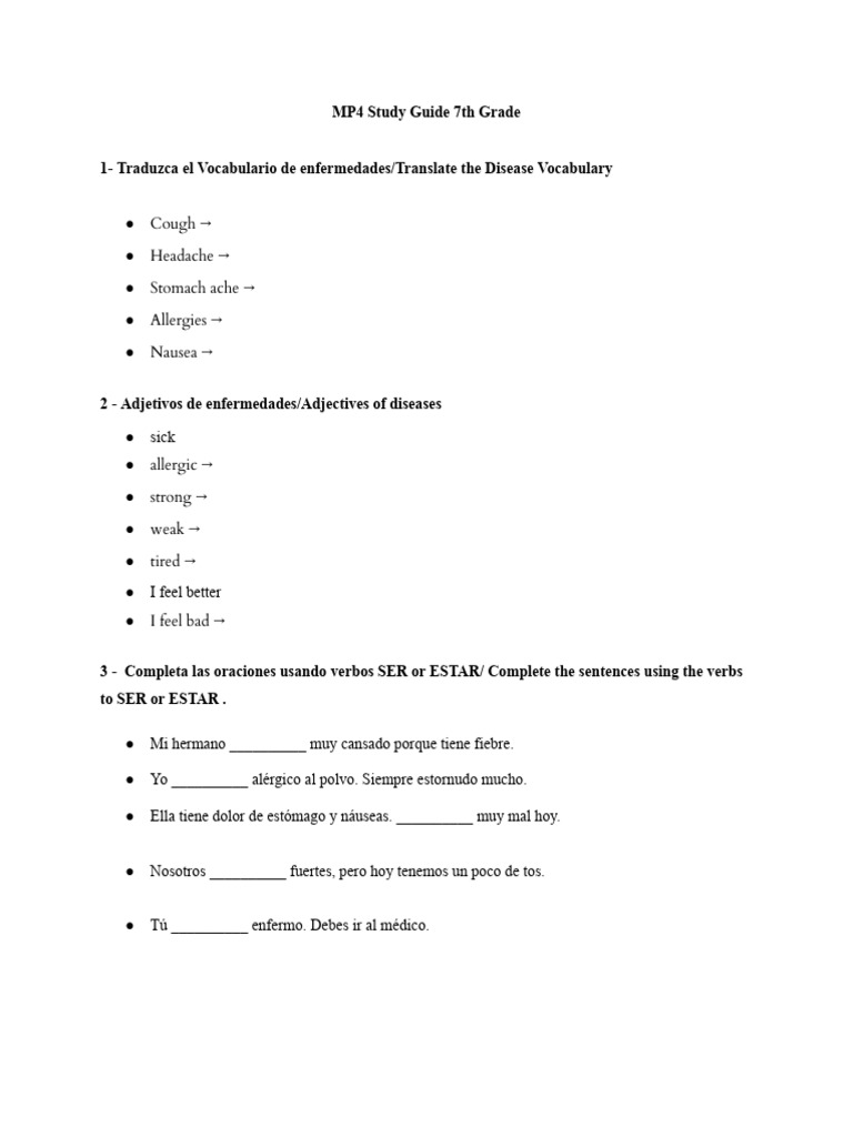 Masud Panna - MP4 Study Guide 7th Grade | PDF | Animales y humanos