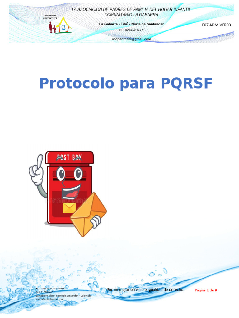Protocolo PQRF | PDF