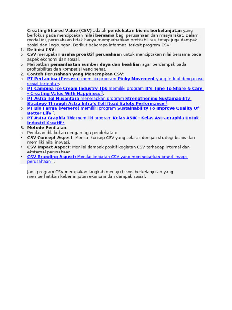 Creating Shared Value | PDF