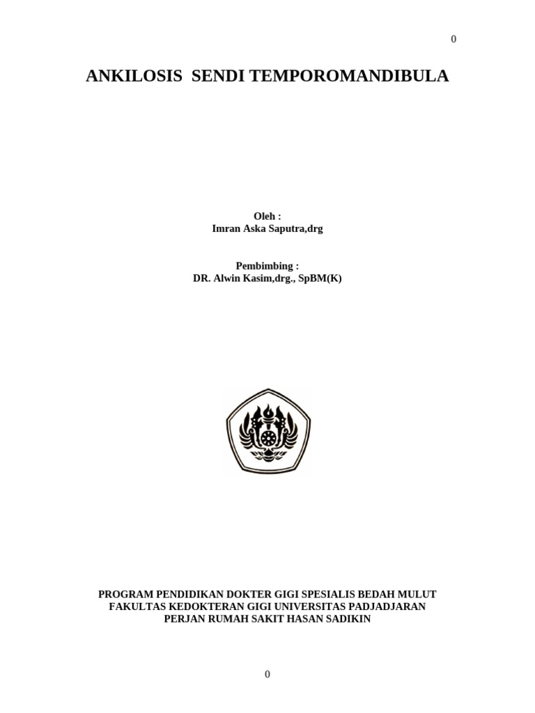Ankilosis TMJ 1 | PDF