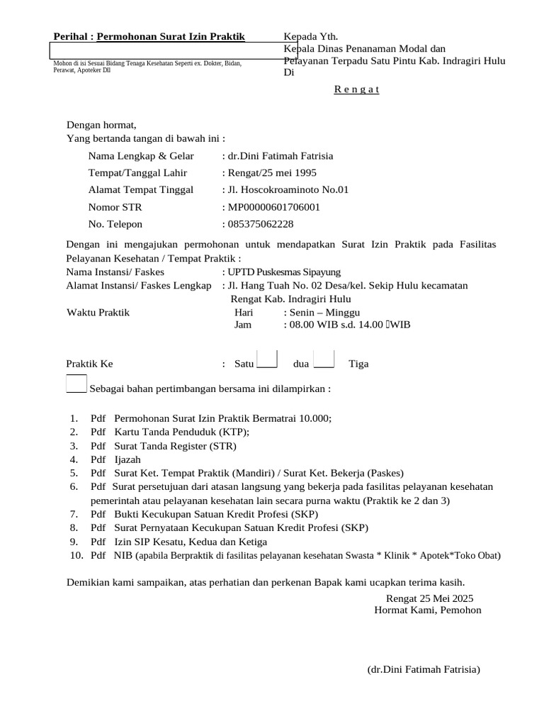 Panduan Online Dan Permohonan Sip& Pencabutan Sip | PDF