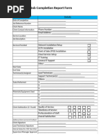 Job Completion Report - Format PDF | PDF