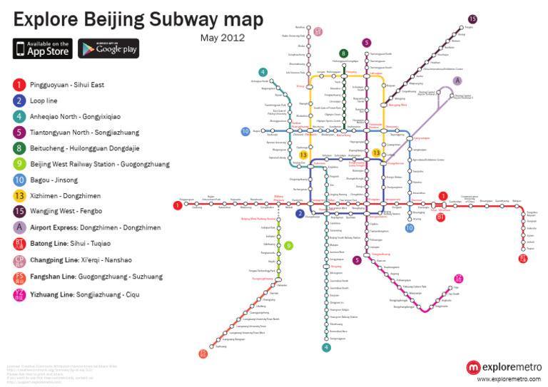 Beijing Subway Map Overview 2025 | PDF | Beijing | Rapid Transit