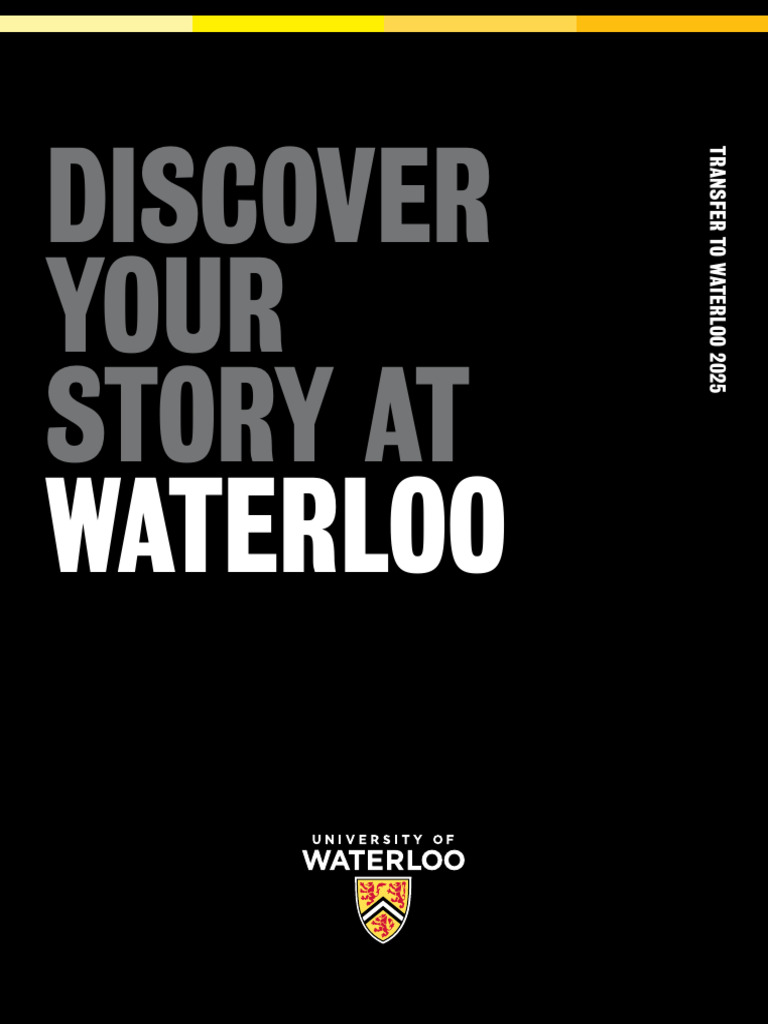 2025 Waterloo Transfer Brochure | PDF | University And College ...