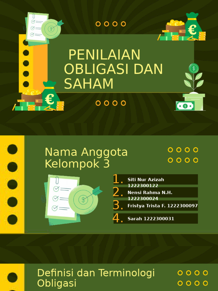 Penilaian Obligasi Dan Saham | PDF