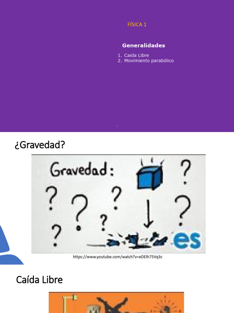 Clase No.4 Fecha Caída Libre y Tiro Parabolico | PDF | Aceleración | Velocidad