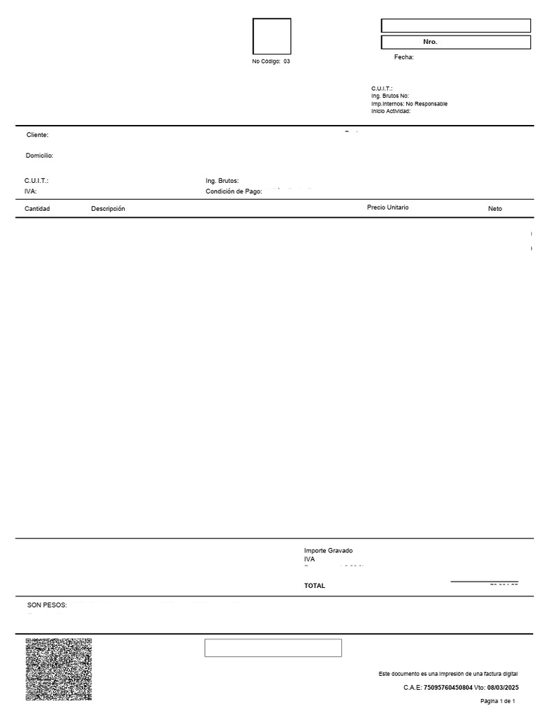 Factura, Nota de Crã©dito y Nota de Debito | PDF