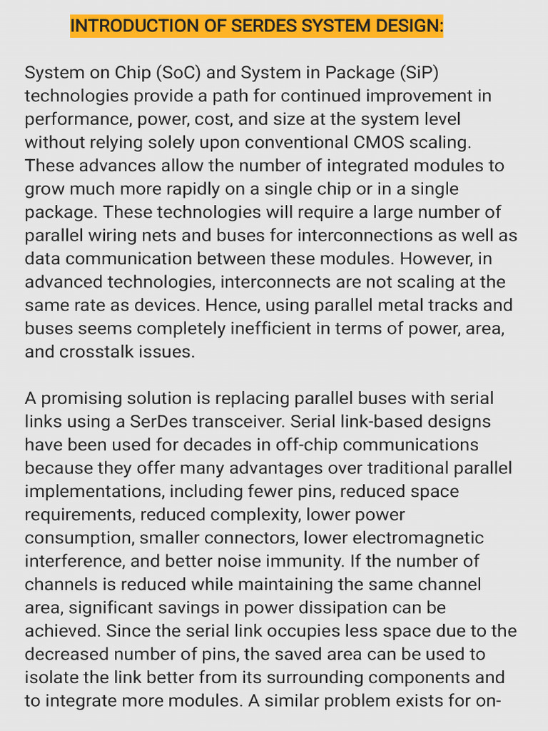 SerDes System | PDF
