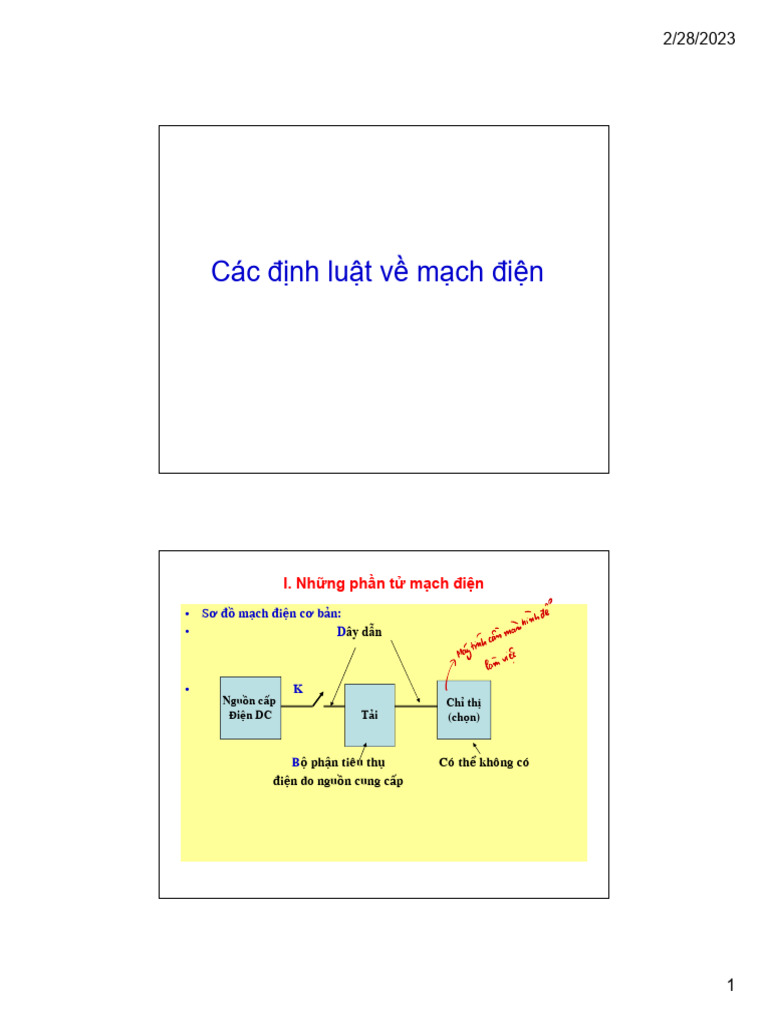 B2. Cac Đinh Luat Ve Mach Dien (Ban 1) | PDF