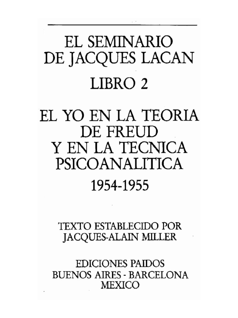 Lacan Seminario 2 | PDF