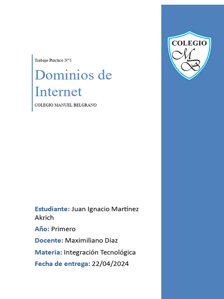 Dominios de Internet | PDF | Nombre de dominio | Informática