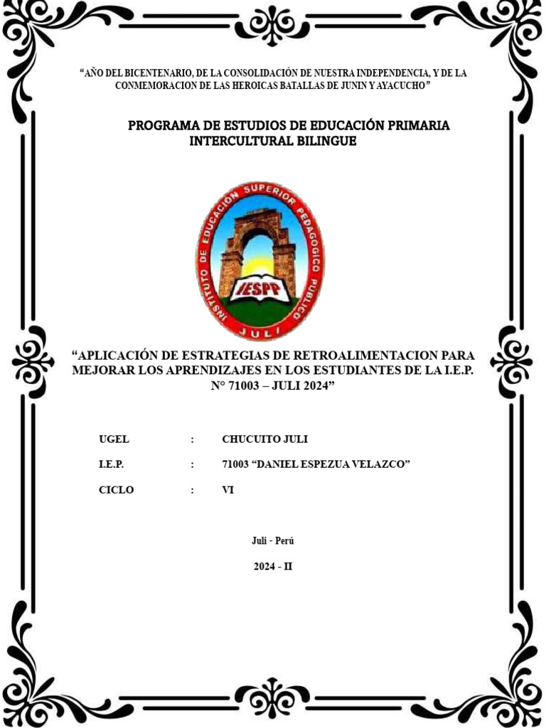 Borrador Proyecto Integrador | PDF | Evaluación | Enseñando