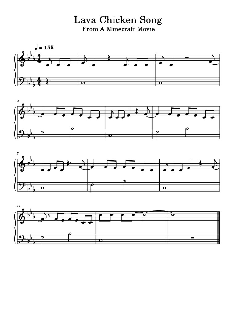 Lava Chicken - Minecraft | PDF