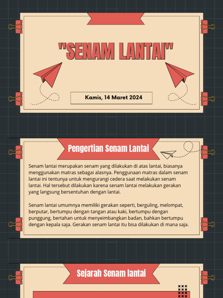 Hitam Dan Merah Vintage Geometris Transformasi Digital Presentation ...