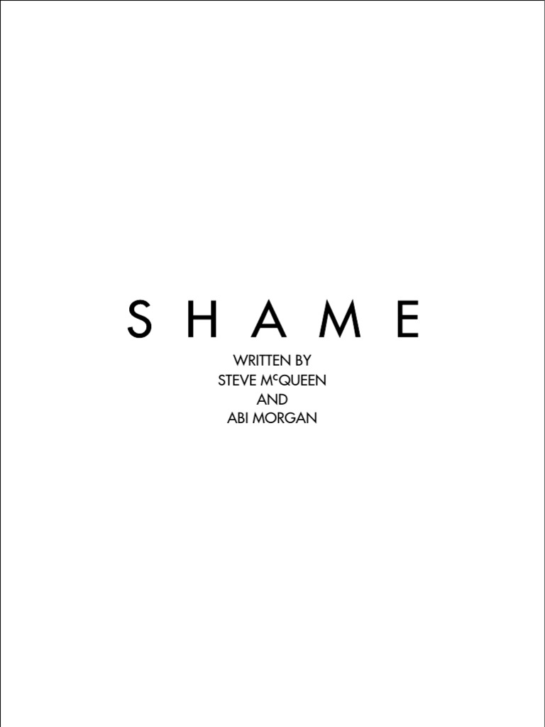 Shame Screenplay | PDF | Stairs | Leisure