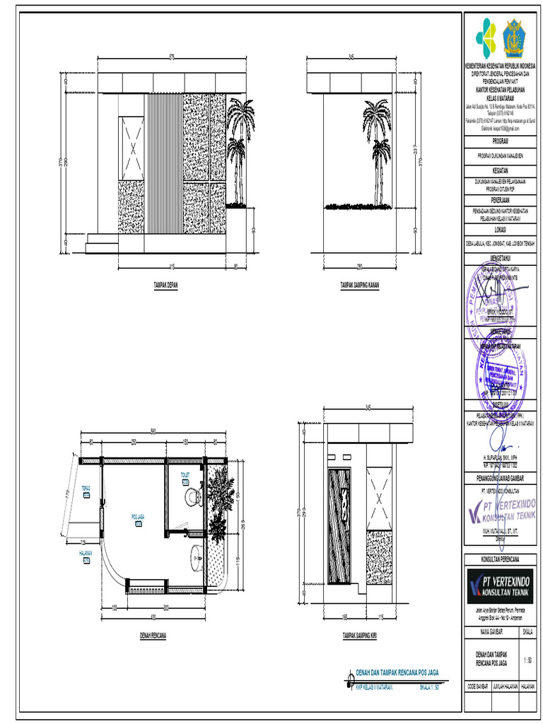#06b Pos Jaga Dan Pagar Depan | PDF