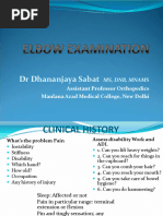 Elbow Examination OSCE Guide | PDF | Elbow | Anatomical Terms Of Motion