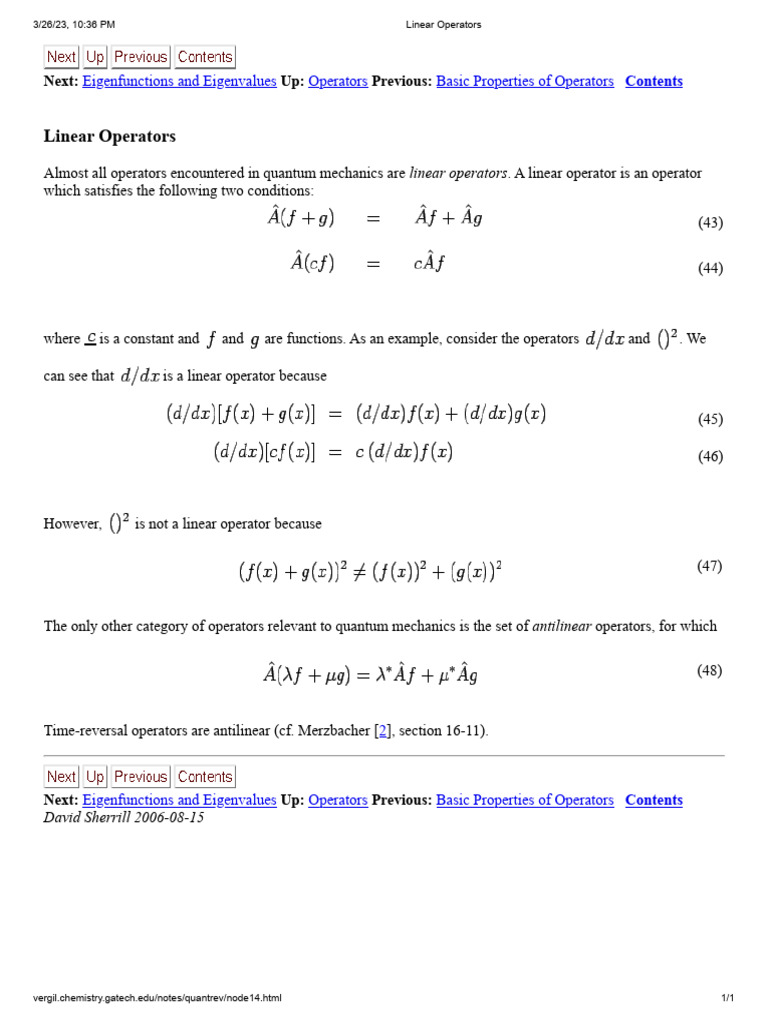 Linear Operators | PDF