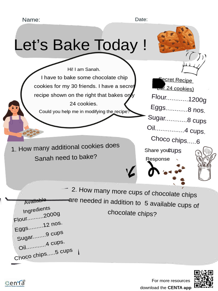 Chocolate Chip Cookie Recipe Adjustments | PDF | Baked Goods | Snack Food