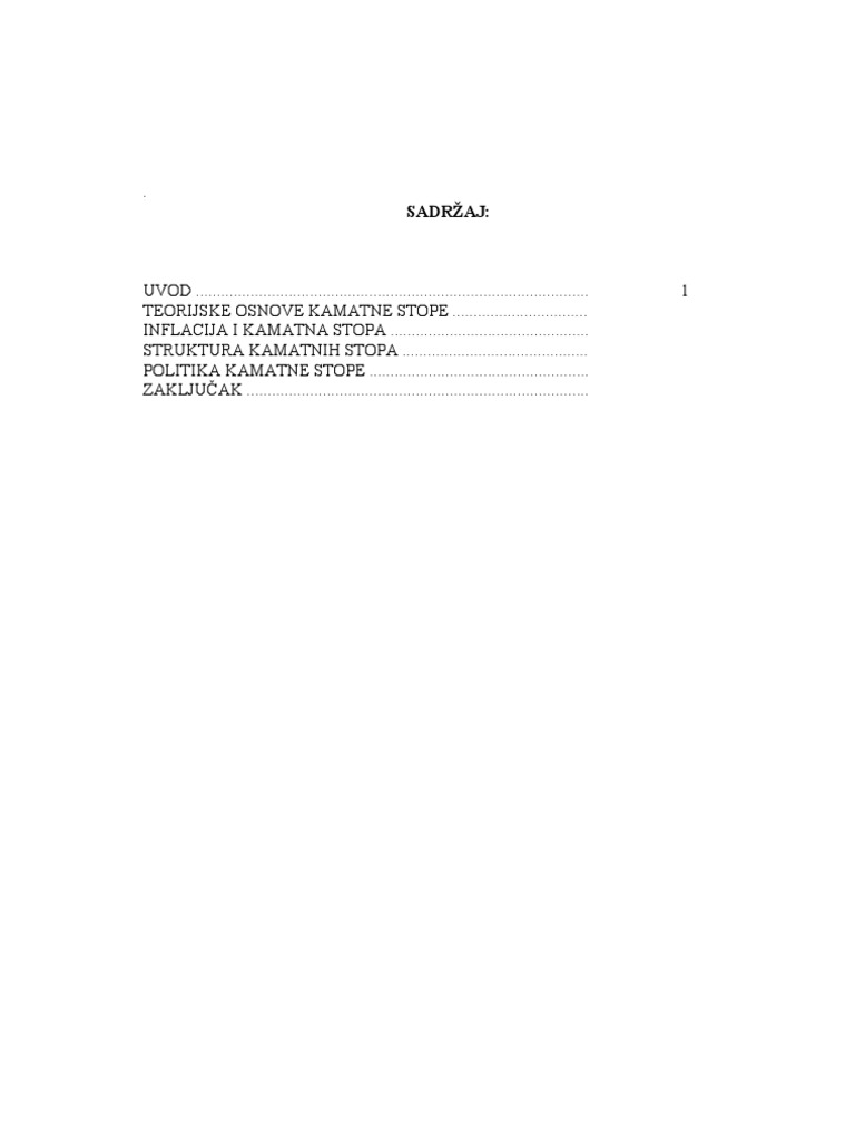 Kamata I Kamatna Stopa | PDF