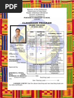 Class Program Grade 5 2024-2025 | PDF | Teachers | Pedagogy