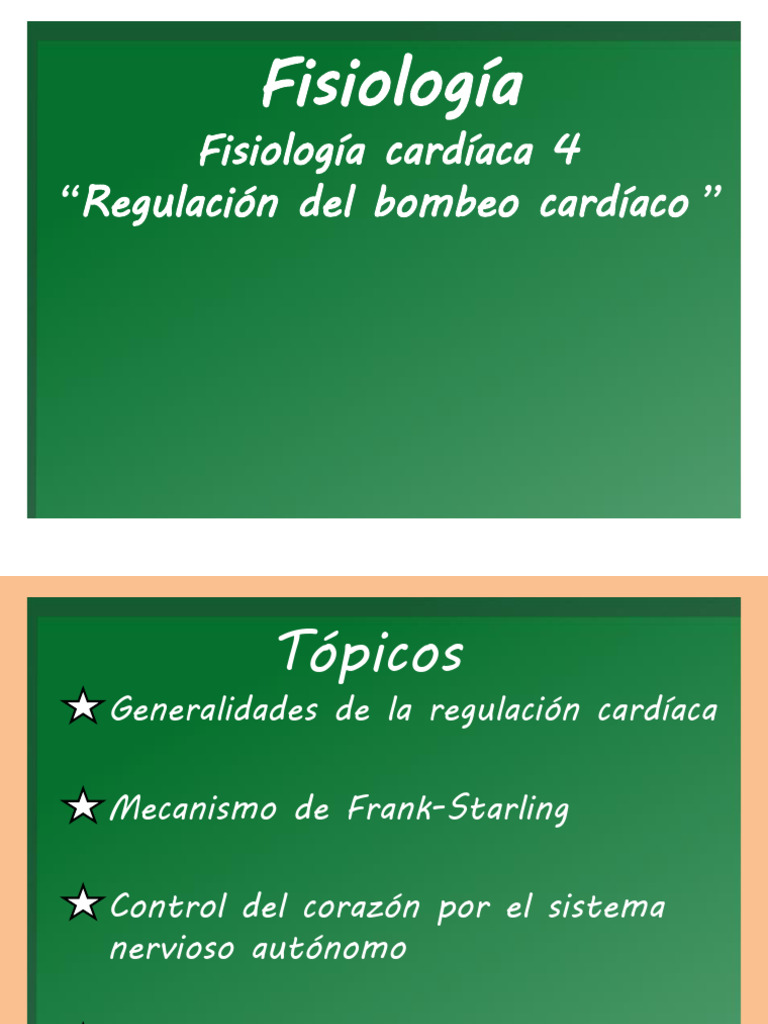 19.fisiología Cardíaca Parte 4 Regulación Del Bombeo Cardíaco | PDF ...