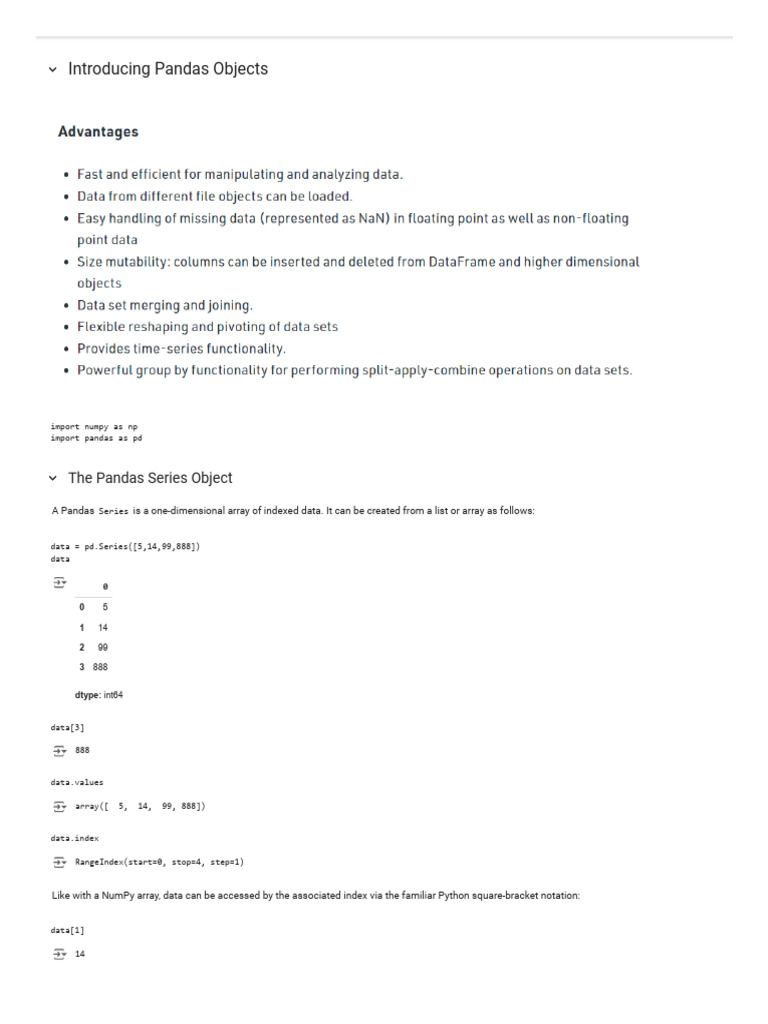 Pandas - Ipynb - Colab | PDF | Computer Data | Computer Science