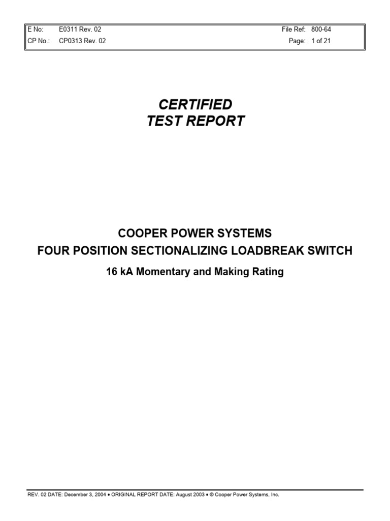 Four Position Sectionalizing Loadbreak Switch 16kv Momentary and Making ...