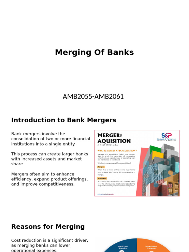 Understanding Bank Mergers: Types & Trends | PDF | Mergers And ...