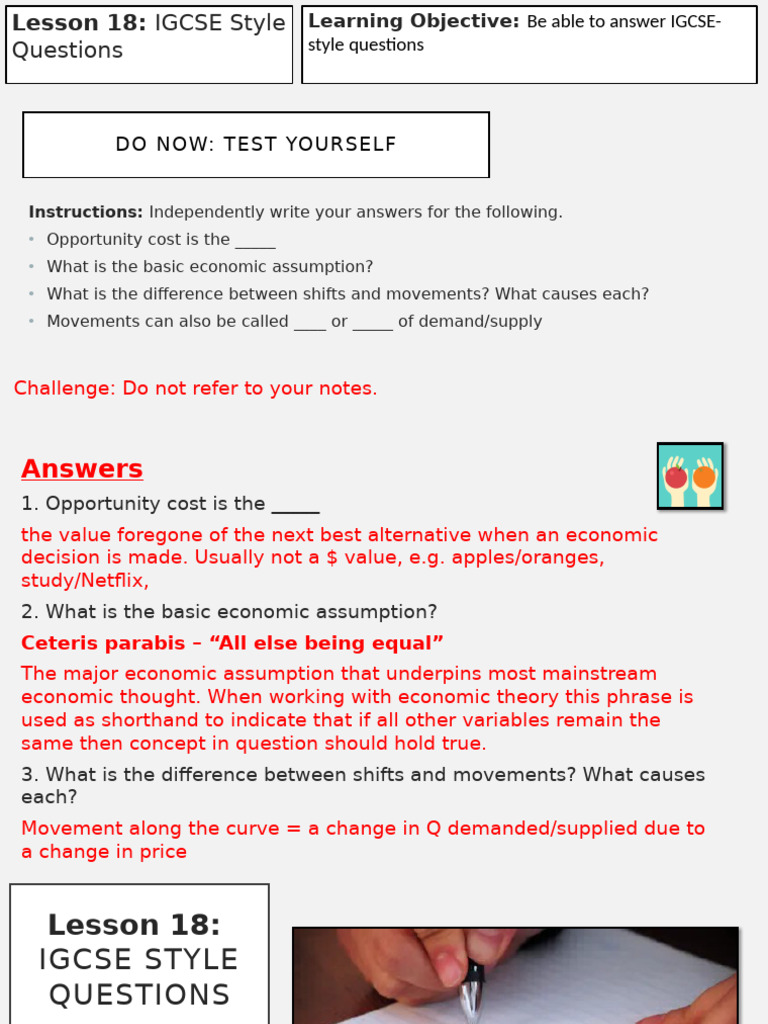 IGCSE Economics Question Practice Guide | PDF | Economics | Economies