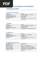 SSS Contribution Table 2025 Overview | PDF | Social Security (United ...