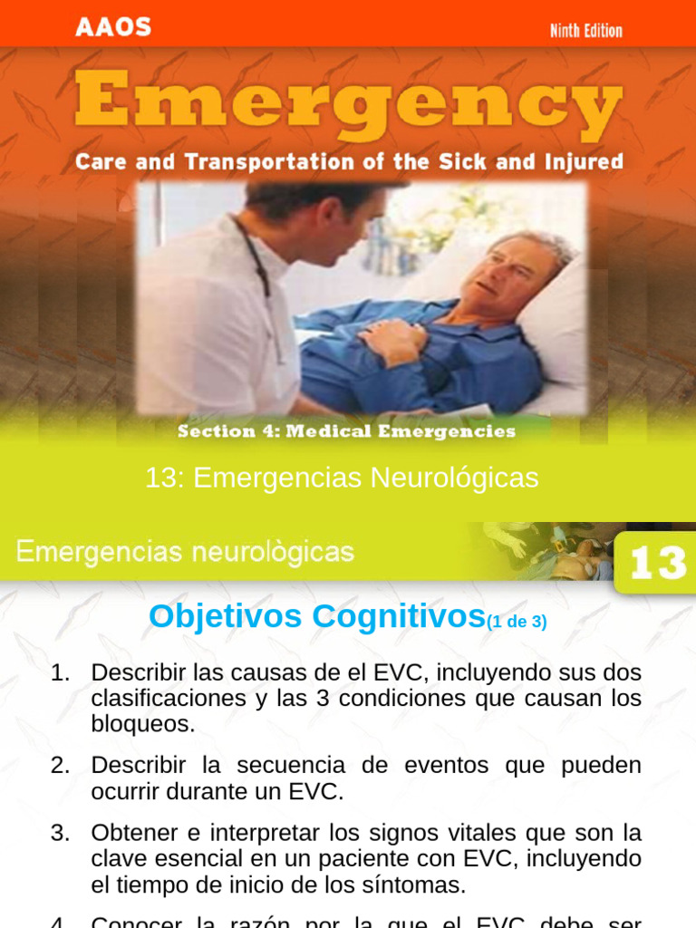 AAOS 13.emergencias Neurológicas | PDF | Carrera | Isquemia