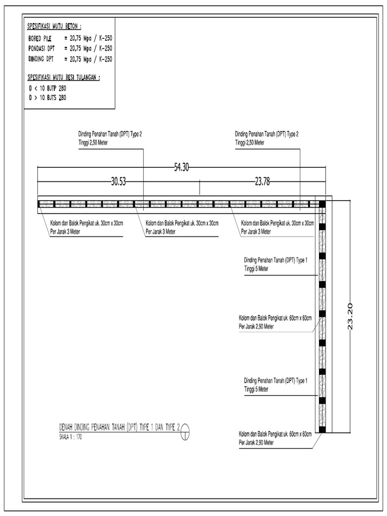 Denah Dinding DPT | PDF