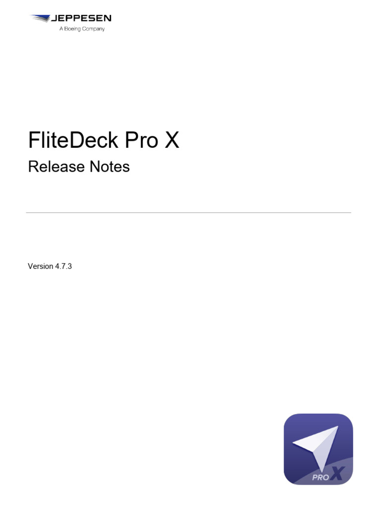 Flitedeck Pro X 473 Release Notes Pdf I Pad Ios 
