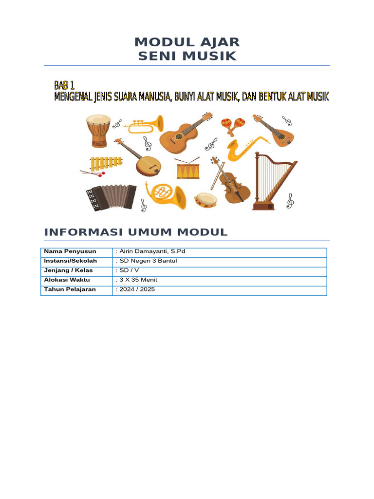 Mengenal Jenis Suara Manusia | PDF