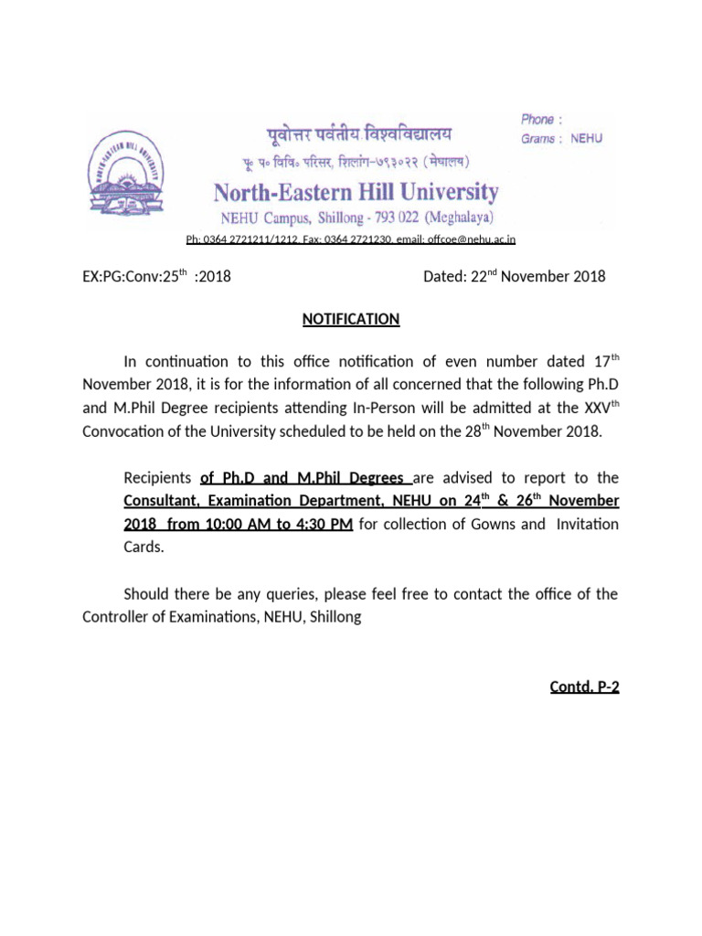 25th_Convocation_PhD_-_MPhil_Notification | PDF | Science | Vocational Education