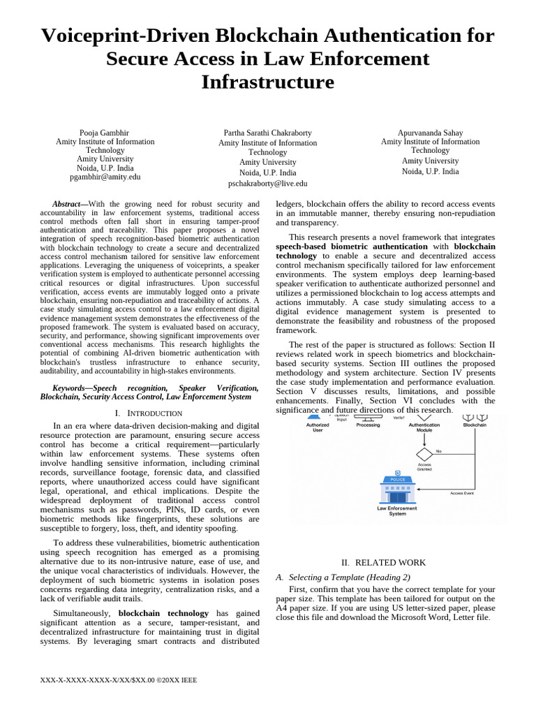Conference Template A4 | PDF | Biometrics | Computer Security