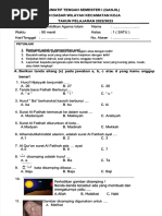 Soal PTS Pai - Kelas 1-Semester 1-2022-2023.ok | PDF