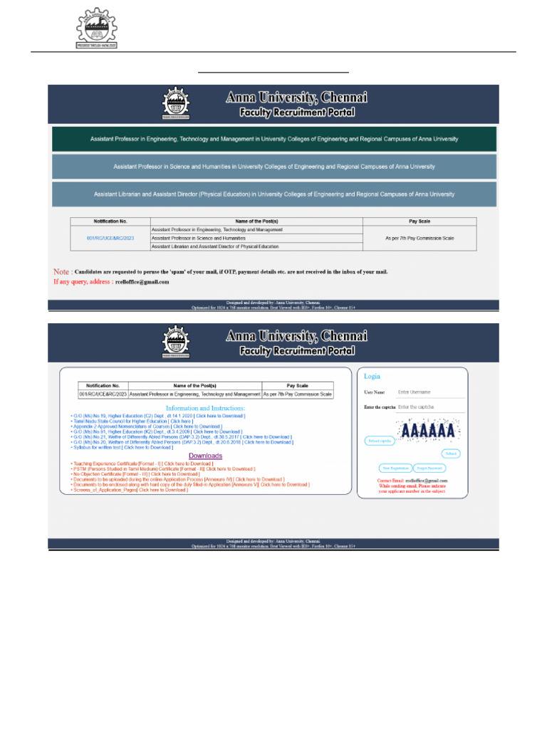On Line Application Screenshots | PDF