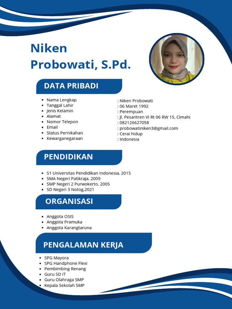 CV Niken | PDF