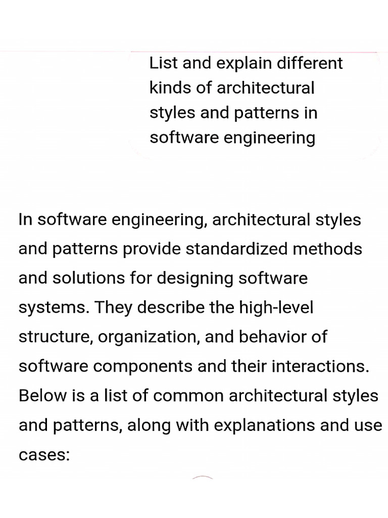 Software Engineering Topics 3 | PDF