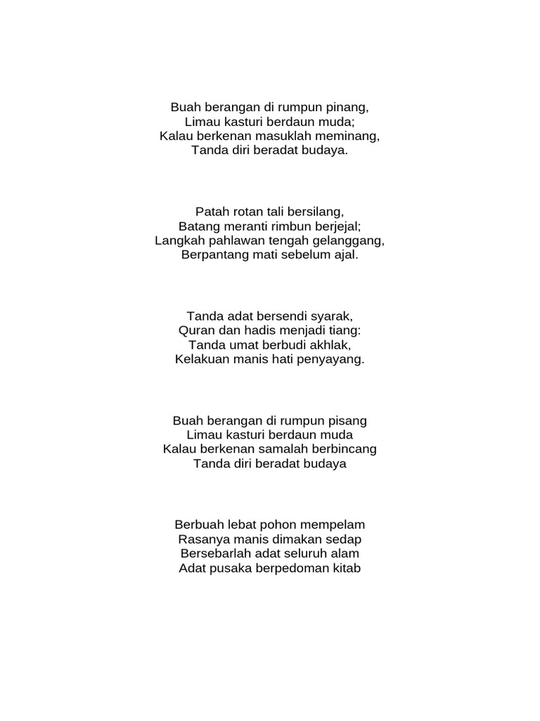 Koleksi Pantun | PDF