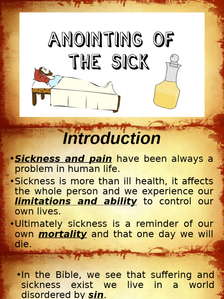 The Sacrament of The Anointing of The Sick | PDF | Sacraments ...
