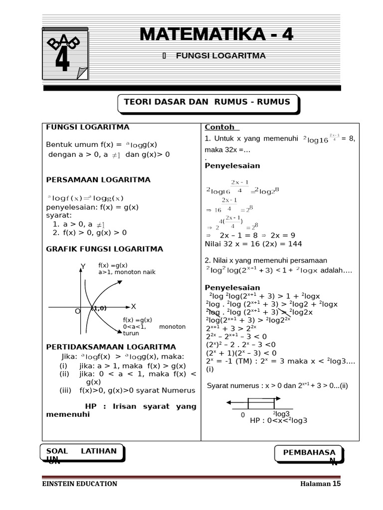 Bab 4-Sampel Buku Un 12 Ipa-Fgs Logaritma | PDF