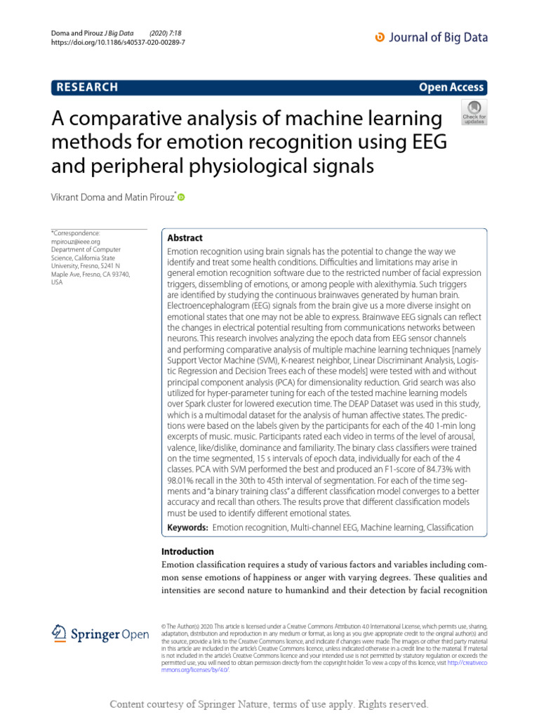 A Comparative Analysis of Machine Learning Methods | PDF | Eigenvalues And Eigenvectors ...