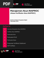 Panduan Pembuatan Akun Inaproc Untuk Penyedia | PDF