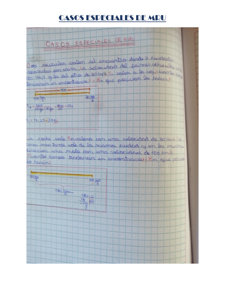 Casos Especiales de Mru | PDF