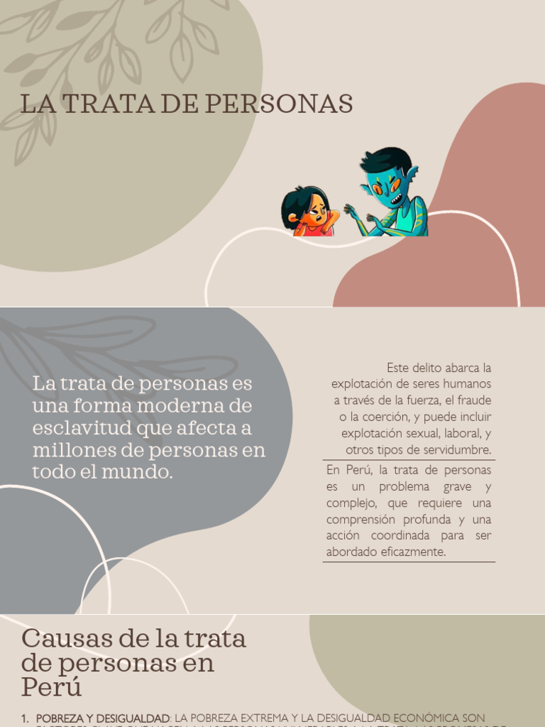 Trata de Personas en Perú: Causas y Soluciones | PDF | Trata de ...
